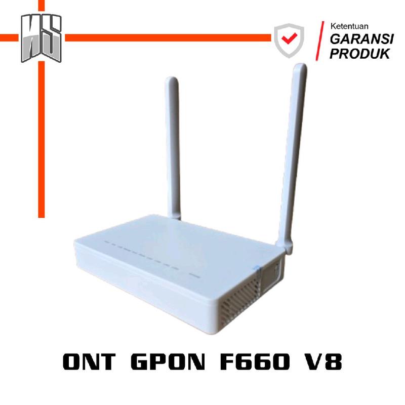Modem GPON F660 V8 Casing Baru dengan Antena dan Sinyal - Garansi ...