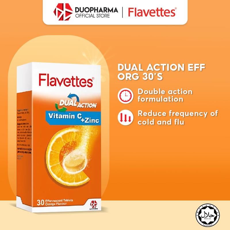 FLAVETTES DUAL ACTION EFF TAB (ORG) 30S - TikTok Shop Malaysia