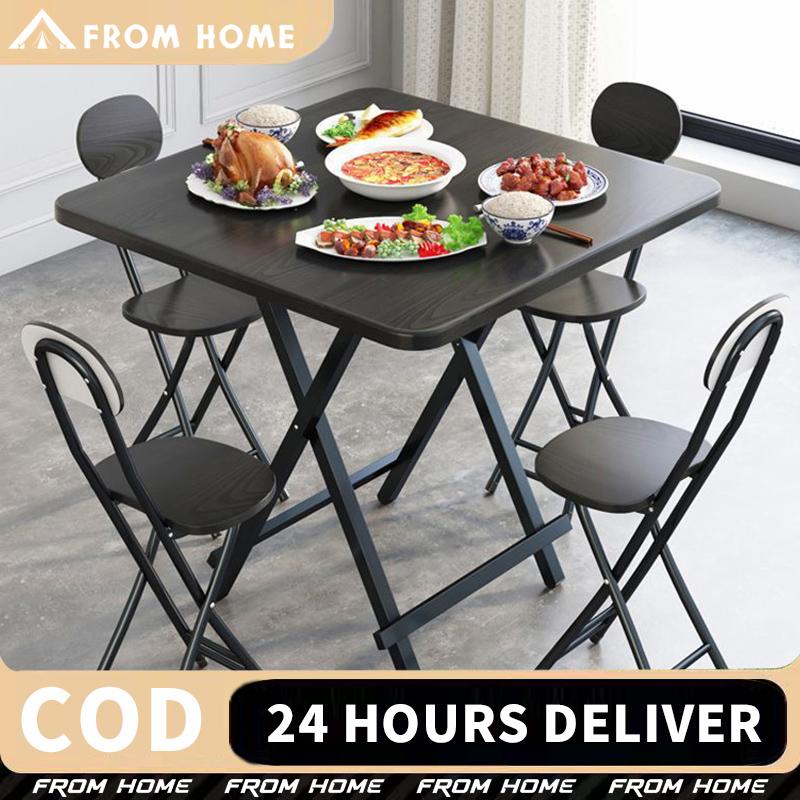 【FROM HOME】Folding table Family table eating table Simple small ...