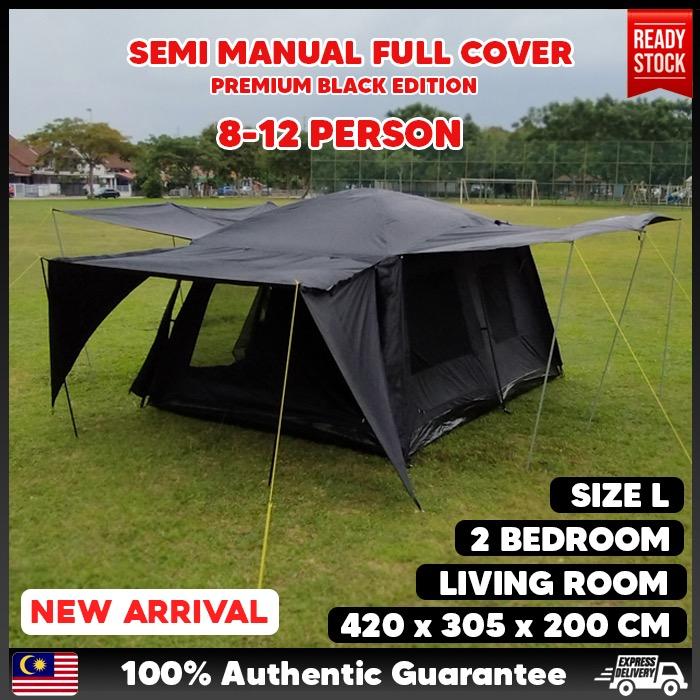 VELOCITY Black Camel 12 Person Large Camping Tent Waterproof - TikTok ...
