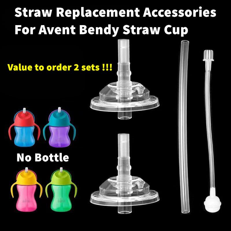 2 set straw gantian untuk botol minuman, aksesori cawan stra - TikTok ...
