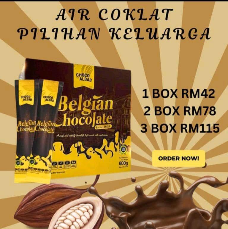 BELGIAN COKLAT DRINK CHOCO ALBAB BY SACHET[20 SACHET X 30GRAM] - TikTok ...