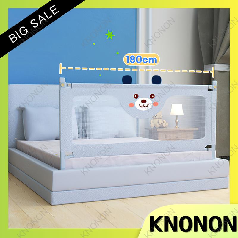 KNONON Baby Bed Fence Adjustable Anti-Fall Barrier Bed Guard - TikTok ...