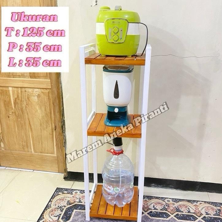 (Rak dispenser Putih coklat kayu mahoni) 125CM Rak Galon rak - Shop ...