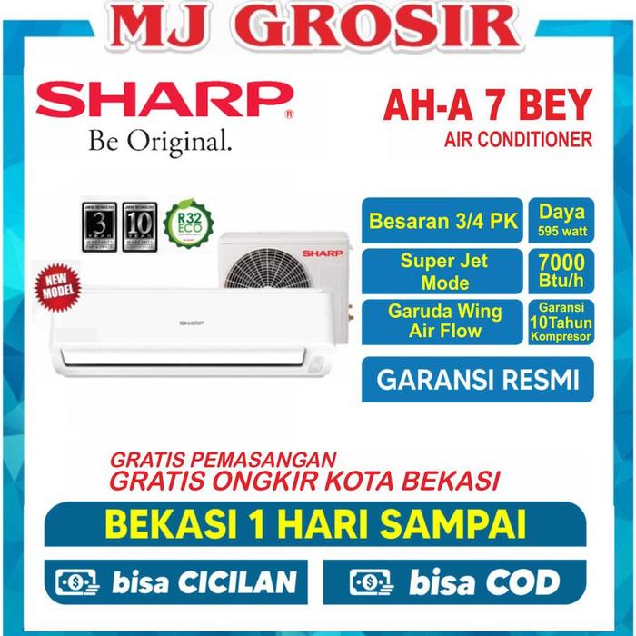 Jual AC Sharp AH-A 07 BEY 3/4 PK / PAC 09 VH / T 7 TN4 / GWC 7N1A / X 6 ...