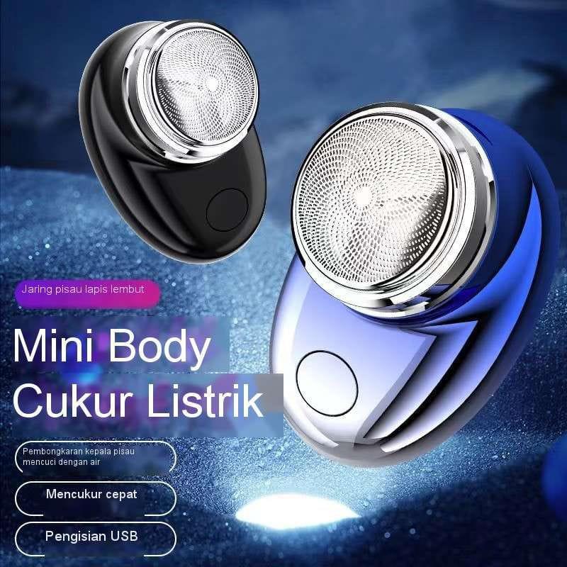 Alat cukur elektrik mini bulat pencukur portable mini body Mesin - Shop ...