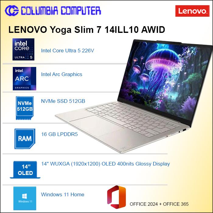 Jual LENOVO Yoga Slim 7 14ILL10 AWID Ultra 5 226V 16GB-LPDDR5 512GB ...