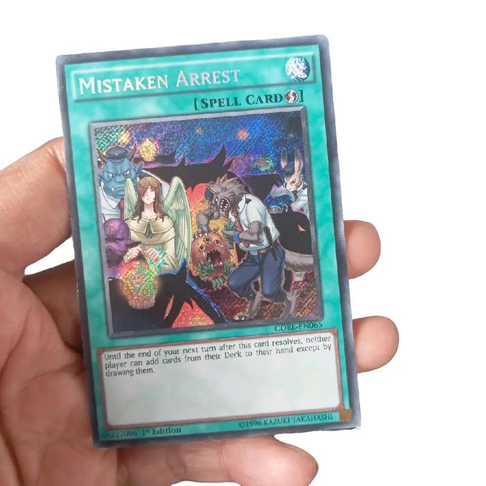 Jual Mistaken Arrest | Yu-Gi-Oh TCG | Secret Rare (SE) | CORE-EN065 | Original 1st Edition - Kab ...