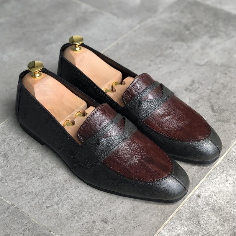 Lanbaharin Penny Glossy Brown Leather Shoe - TikTok Shop Malaysia