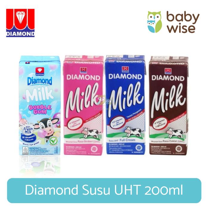 Diamond Susu UHT 200ml - Minuman Ringan / Olahan Susu - Shop | Tokopedia