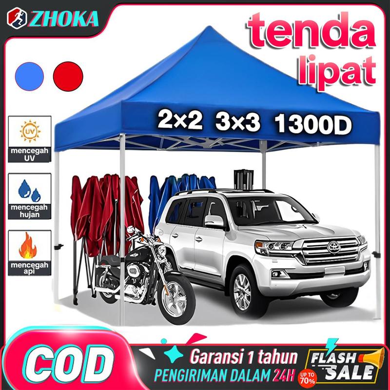 ZHOKA Tenda 2×2/3×3 Tenda lipat Julan Set Lengkap Teda Lipat - Shop ...