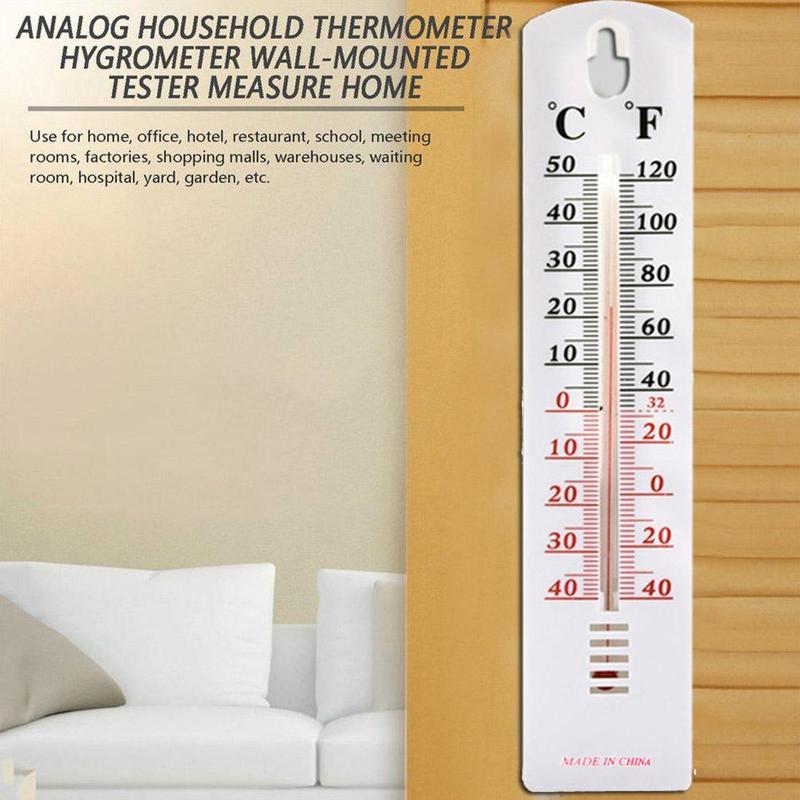 Termometer plastik yang mengukur suhu, bilik pengukur, termometer ...