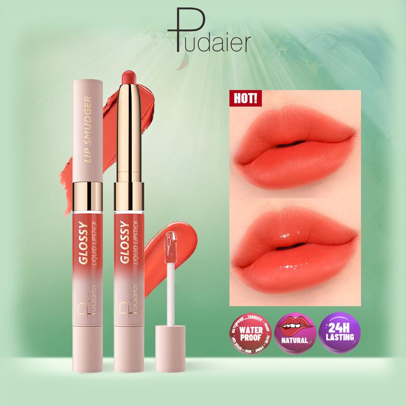 Pudaier 10 Colors Makeup Lip Smudger & Glossy Liquid Lipstic - TikTok ...