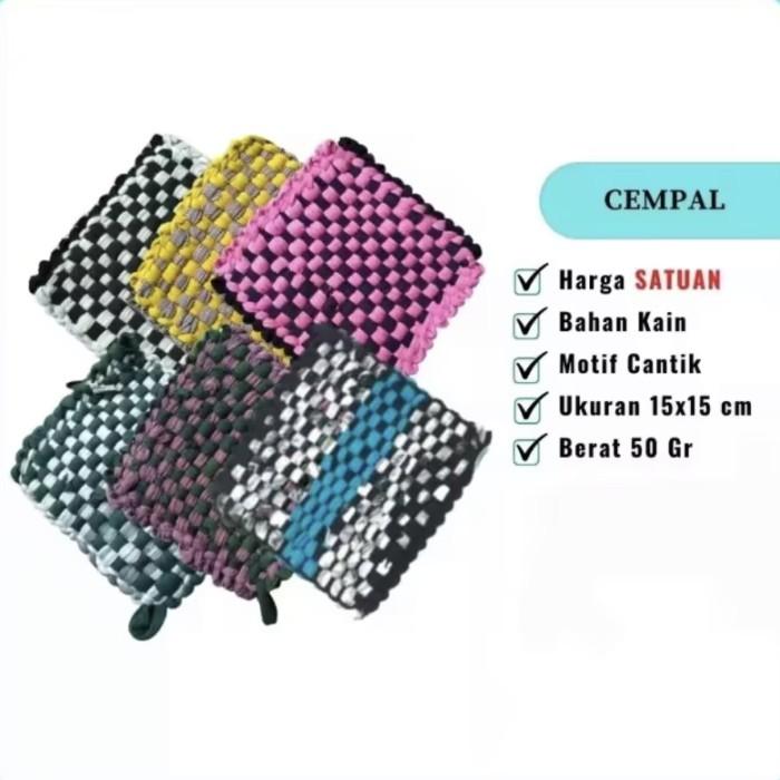 Cempal Anyam Anti Panas 1 LUSIN Kain Lap Tatakan Serbaguna 15x15cm ...