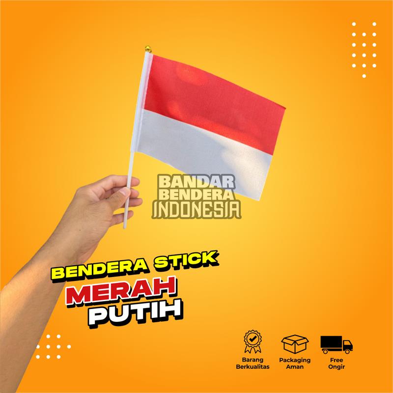 Bendera stick merah putih isi 20 - Shop | Tokopedia