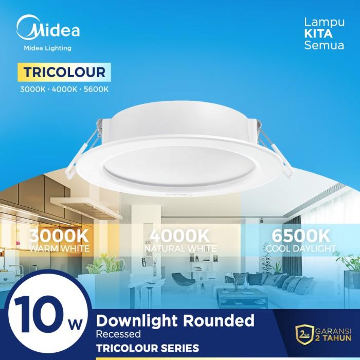 Promo Midea Lighting - Lampu LED Downlight 10 Watt Tricolor - Kuning ...
