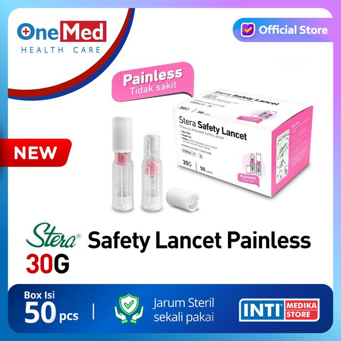 Promo STERA - Jarum SAFETY LANCET Painless | Refill Lancet Steril Isi ...