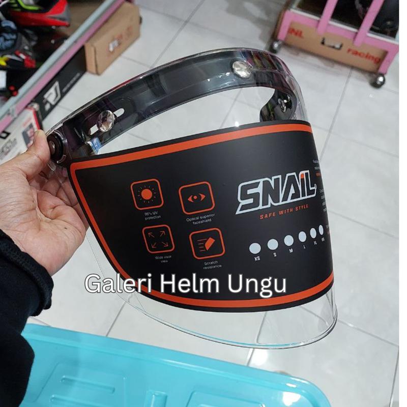 Snail Kaca Helm Slim Head Bogo Venom Full Face Panjang - Shop | Tokopedia