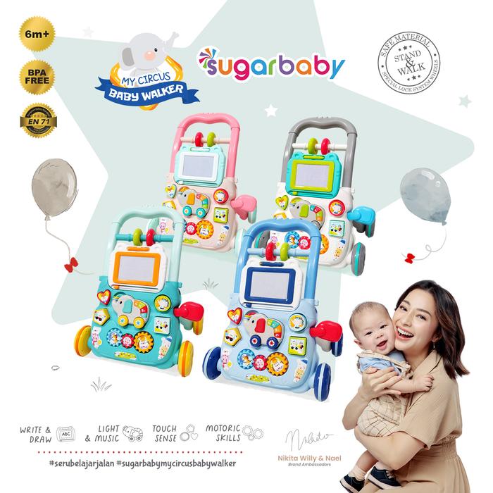 Promo Sugar Baby My Circus Push Walker (Baby Walker)/ Mainan Dorong ...