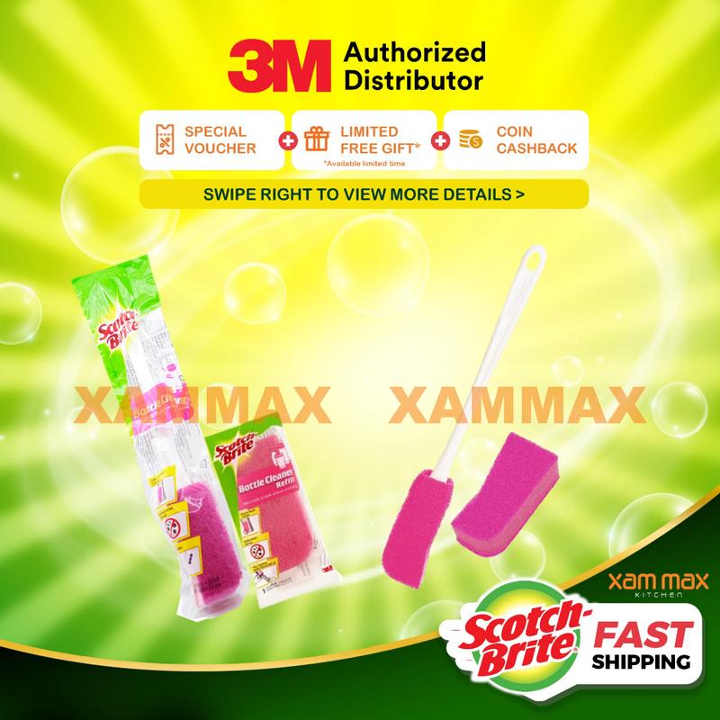 3M Scotch Brite - Bottle Cleaner - DBC-01 Jar Stemware Brush - TikTok ...
