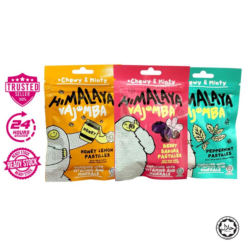 Himalaya Vajomba Chewy & Minty Pastilles 25g Candy Food Snacks Gummy ...
