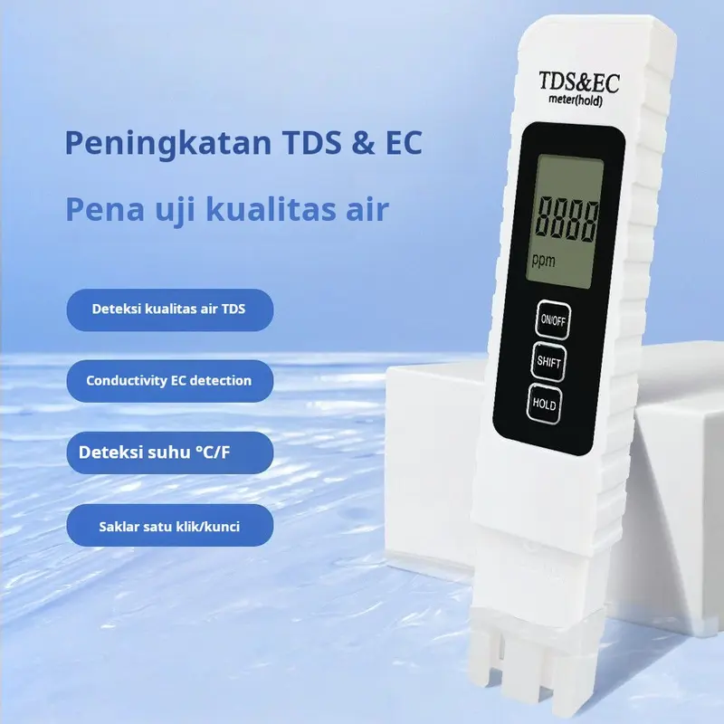 Pena uji kualitas air TDS Pena uji konduktivitas meter EC Suhu - Shop ...
