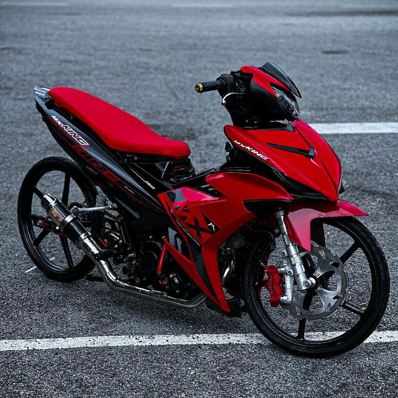 y15 V1 V2 MXKING MERAH HITAM COVER SET TAMPAL SIAP STICKER - TikTok ...