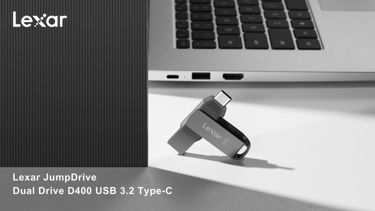 Promo Lexar JumpDrive Dual Drive D400 32GB / 64GB / 128GB / 256GB ...