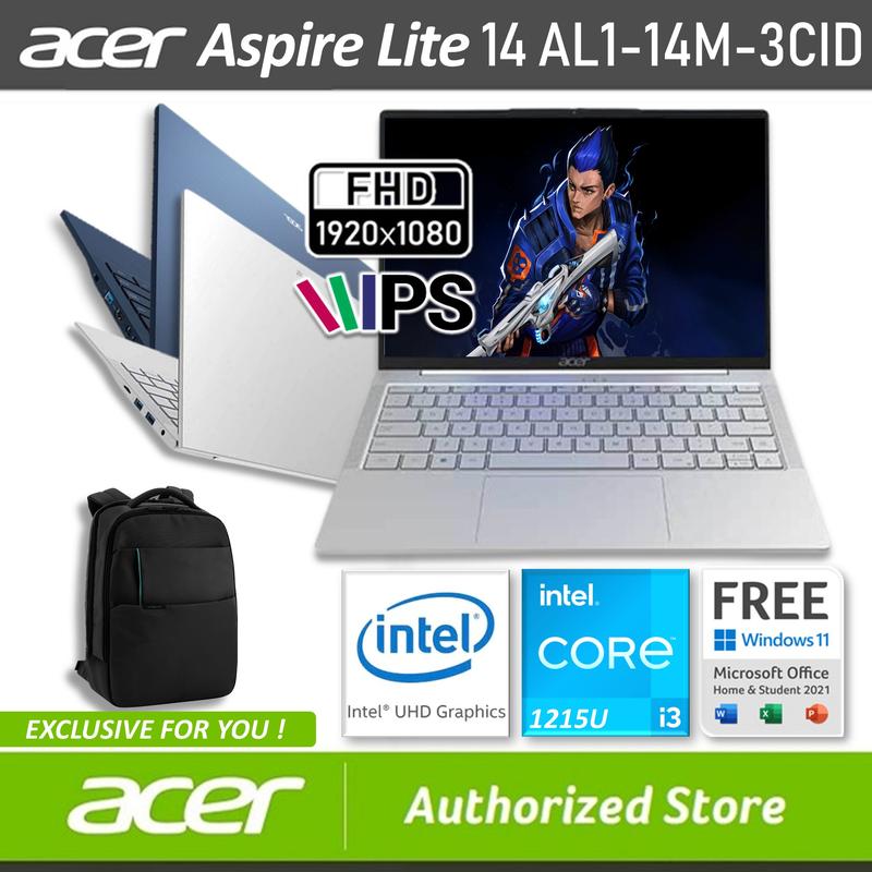 ACER Aspire Lite 14 AL1 14M 3CID Intel Core i3 1215U 8/512GB - Shop | Tokopedia