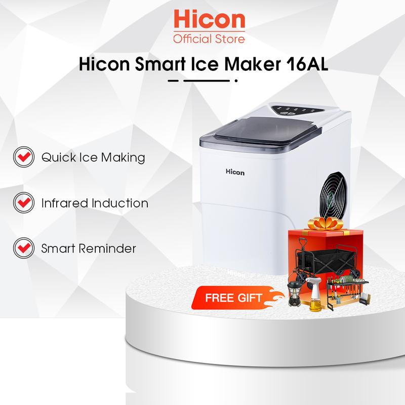 Hicon Smart Ice Maker 16AL Ice Maker Machine Fast Portable Household ...