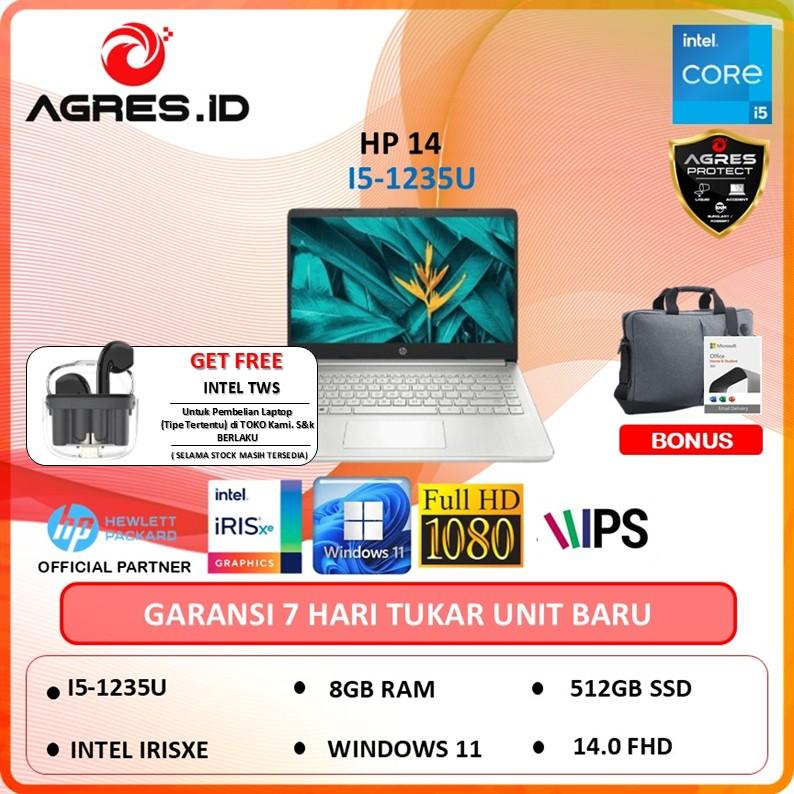 HP 14 I5 1235 16GB 512GB W11+OHS 14.0FHD IPS BLIT - Shop | Tokopedia