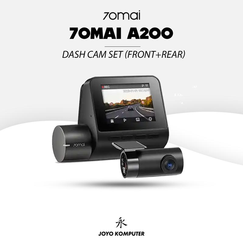 70mai Dash Cam A200 Set (Front + Rear Camera) Dual-Channel 1080P HDR ...