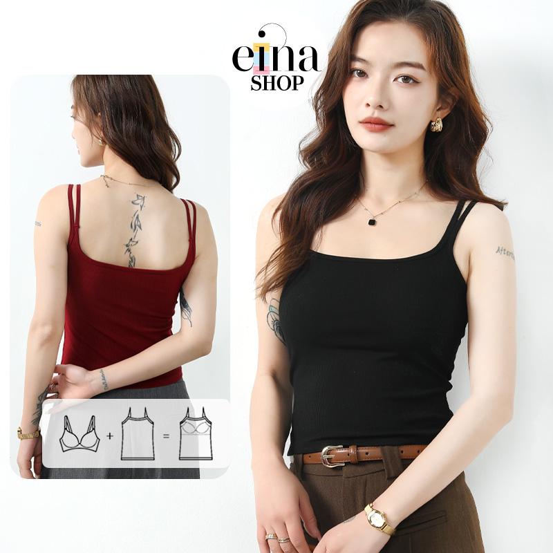 Einashop Ciana Bra Padded Double Strap Camisole SG Ship - TikTok Shop ...