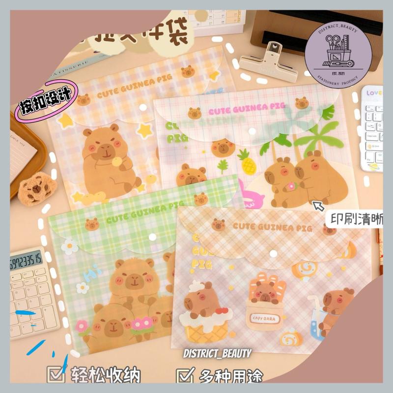 MAP A4 CAPYBARA PENYIMPANAN BERKAS DOKUMEN ULANGAN FILE PENTING SEKOLAH ...