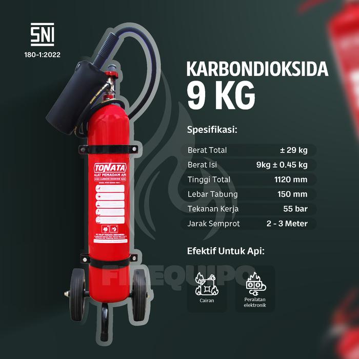 Jual APAR 9 kg Co2 SNI Tonata Alat Pemadam Api APAP - Jakarta Pusat ...