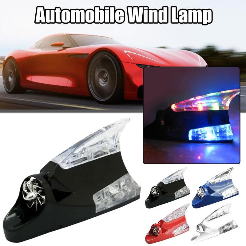 1 PC Car Wind Power LED Decoration Light Car Wind Light Shark - TikTok ...