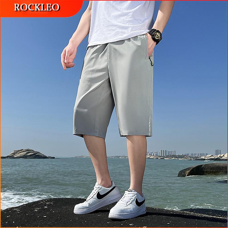 Men's 4-Way Stretch Mid-Calf Pants - Summer Breathable Quick-Dry ...