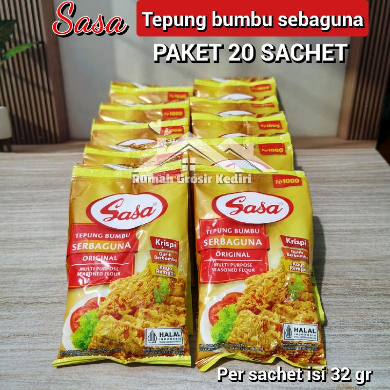 (PAKET 20 SACHET) Sasa Tepung Bumbu Serbaguna kemasan 32 gr - Shop ...