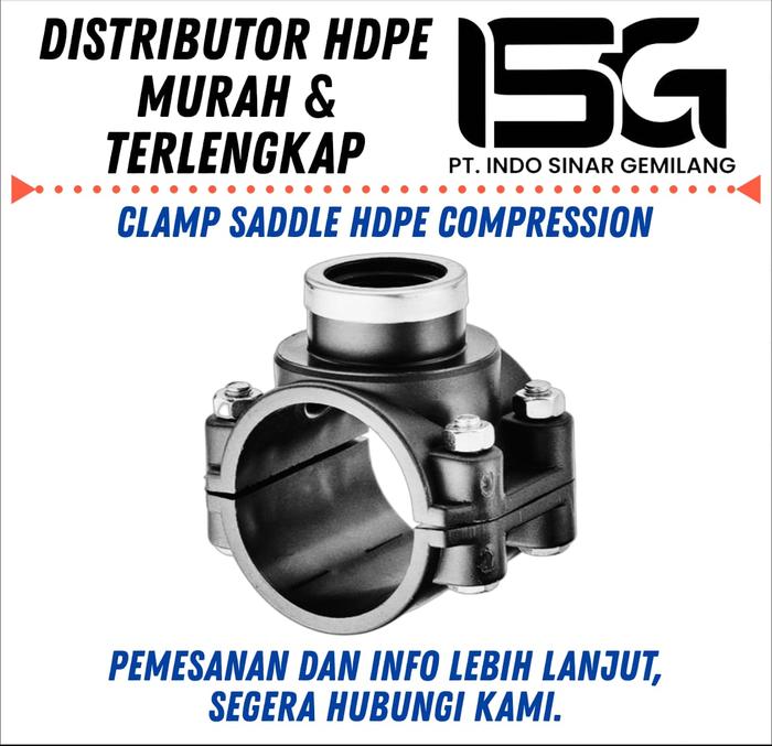 Jual Clamp Saddle HDPE Ukuran 1" x 1/2" Inch Fitting Compression ...