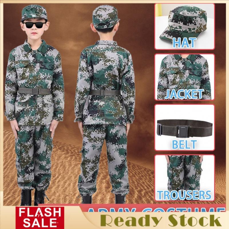 Kid cosplay soldier Army costume set Boys & Girls for Children's ...