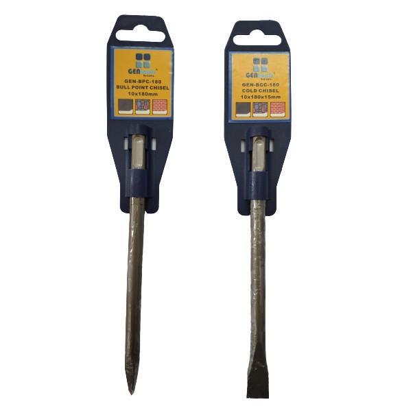 Gentools 10 X 180mm Sds Chisel Flat Chisel Cold Chisel Bull Point ...