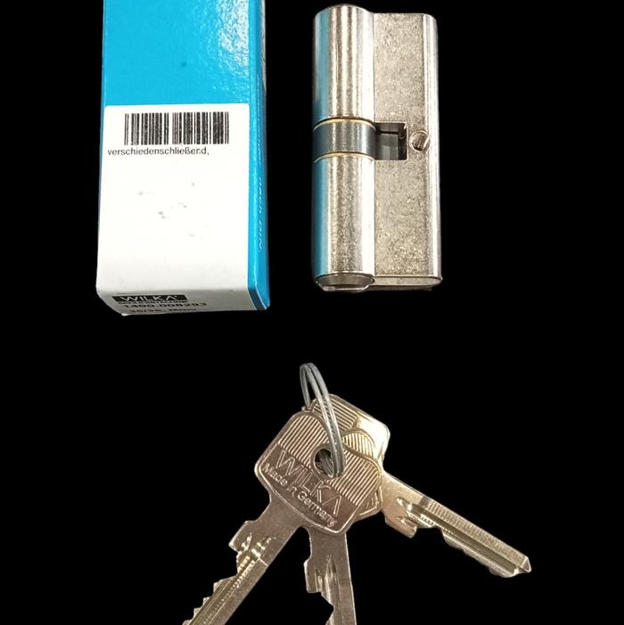 Jual CYLINDER WILKA 1400-70 MM NICKEL SILINDER KUNCI PINTU 1400-70 CM ...