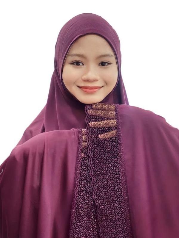 Telekung Viscose Lace Dewasa Awning Lembut - TikTok Shop Malaysia