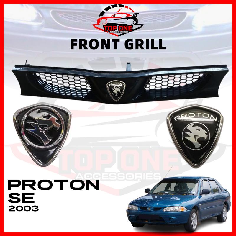 READY STOCK PROTON WIRA 2003 SE FRONT GRILL MT & LOGO PR - TikTok Shop ...