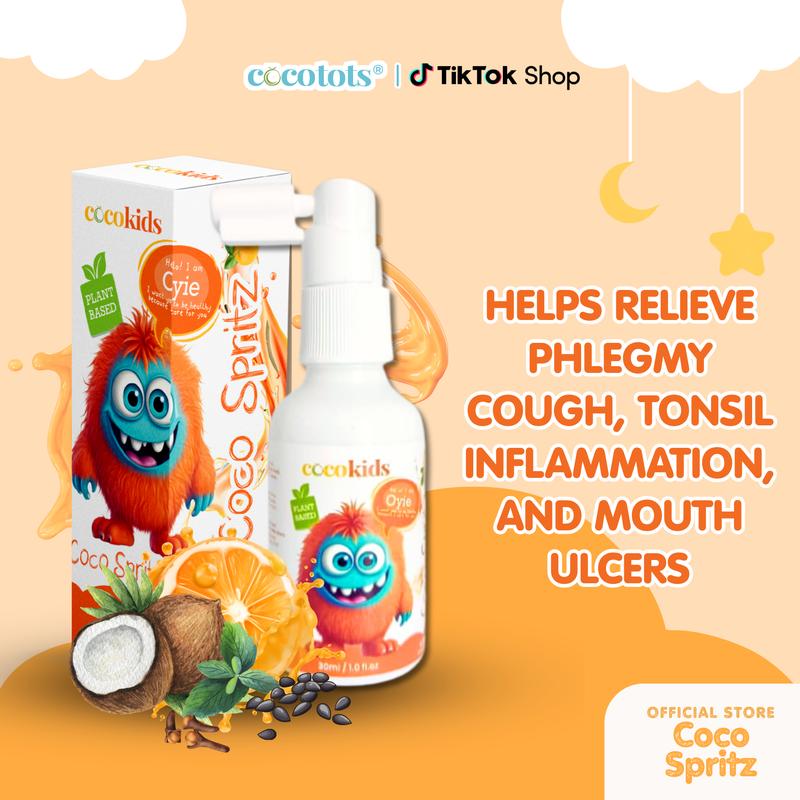 COCOKIDS Coco Spritz Spray Mulut Perisa Orange 30ml untuk Melegakan ...