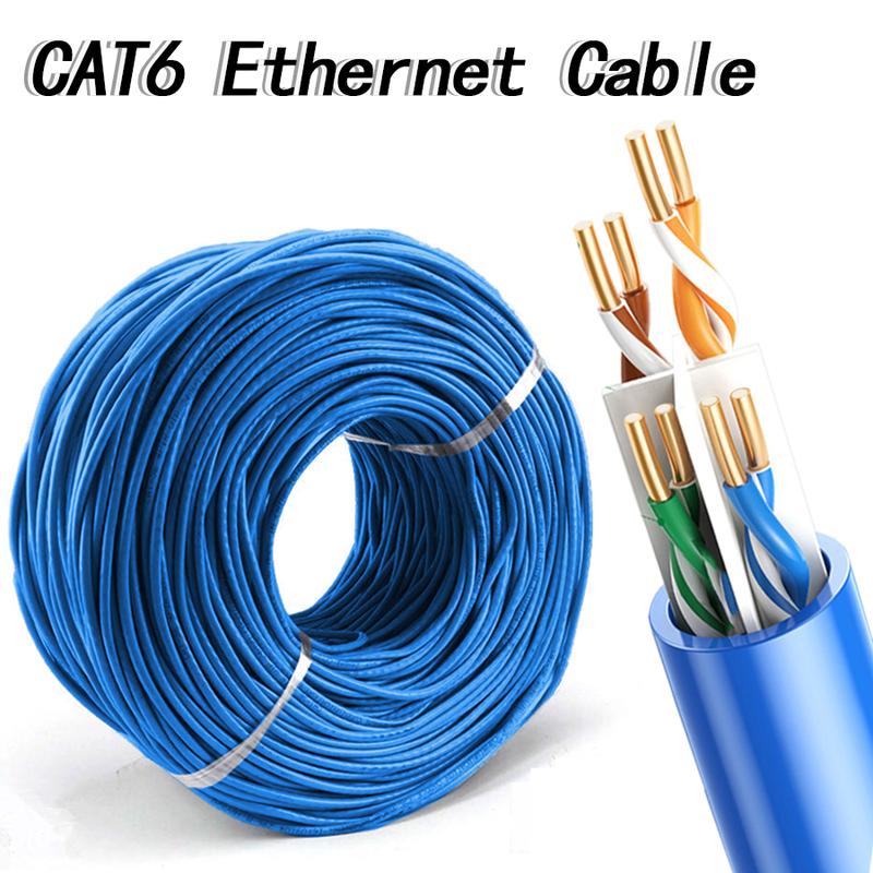 Kabel Ethernet CAT6, 100 Meter, dengan 100pcs Penyambung RJ45, - TikTok ...