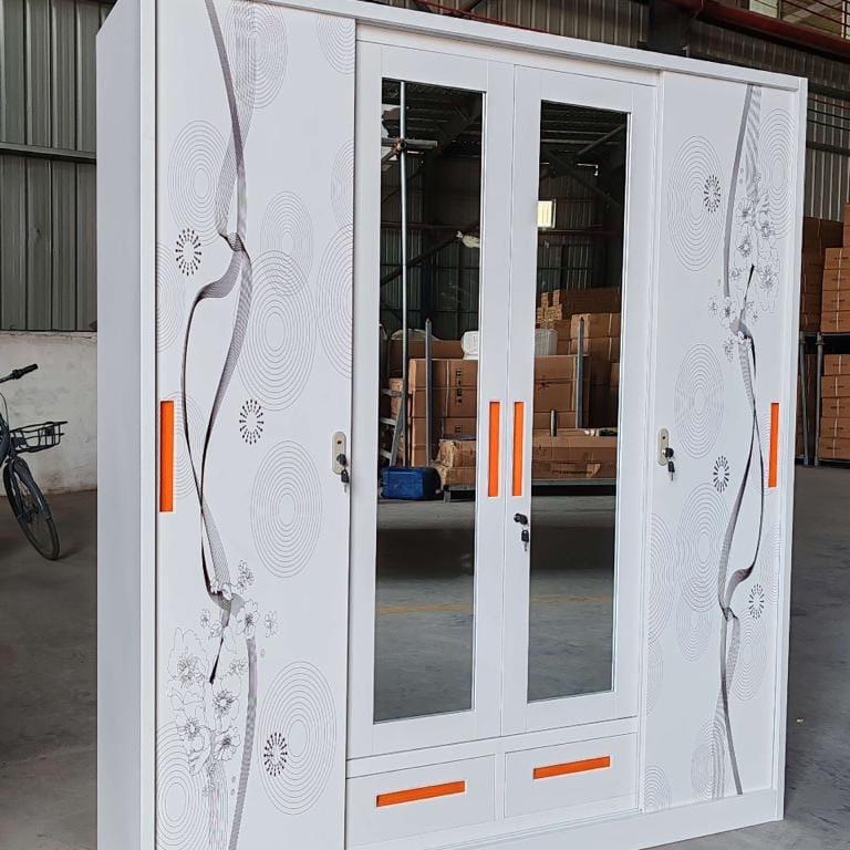 Lemari Baju Besi Sliding XR-430 - Lemari Baju Sliding - Lemari Baju 4 ...