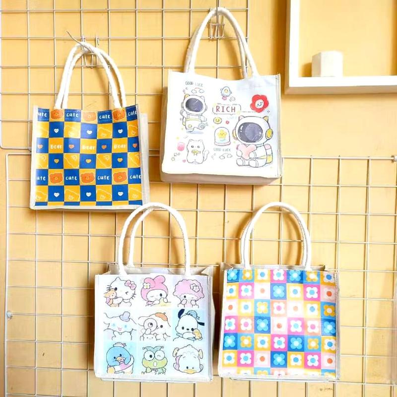 Tote Bag Wanita Mini Sumbu Putih Motif Printing Tas Mini Imu - Shop ...
