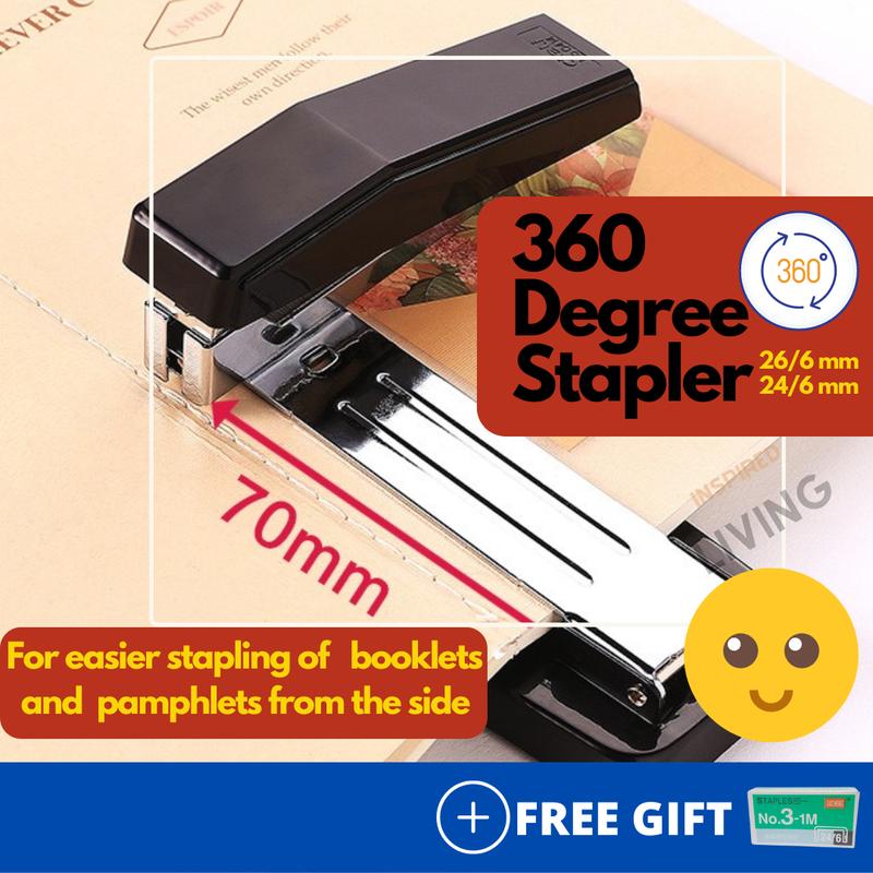360 degree Smart Stapler -Swivel Stapler/ staple booklets from - TikTok ...