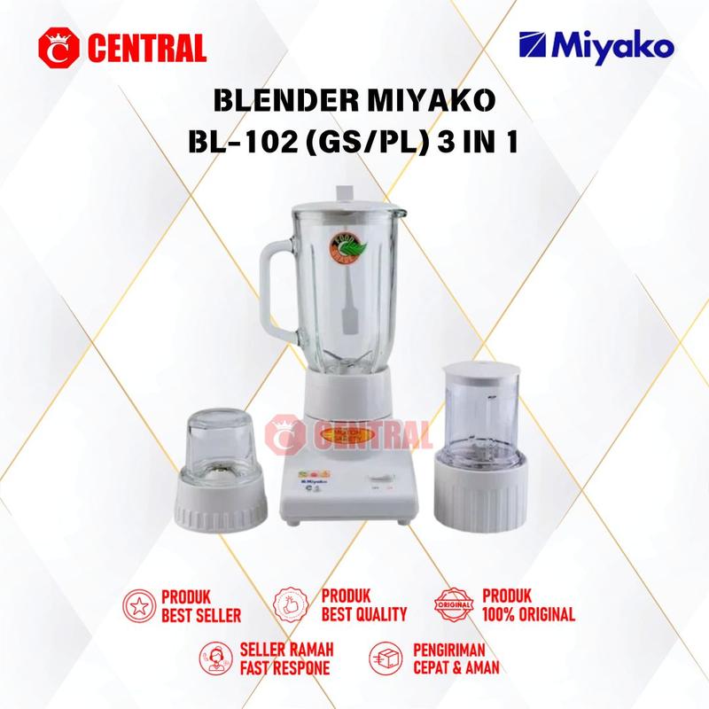 BLENDER MIYAKO 3IN1 BL-102PL BL102PL BL 102 PL MIKA KAPASITA - Shop ...